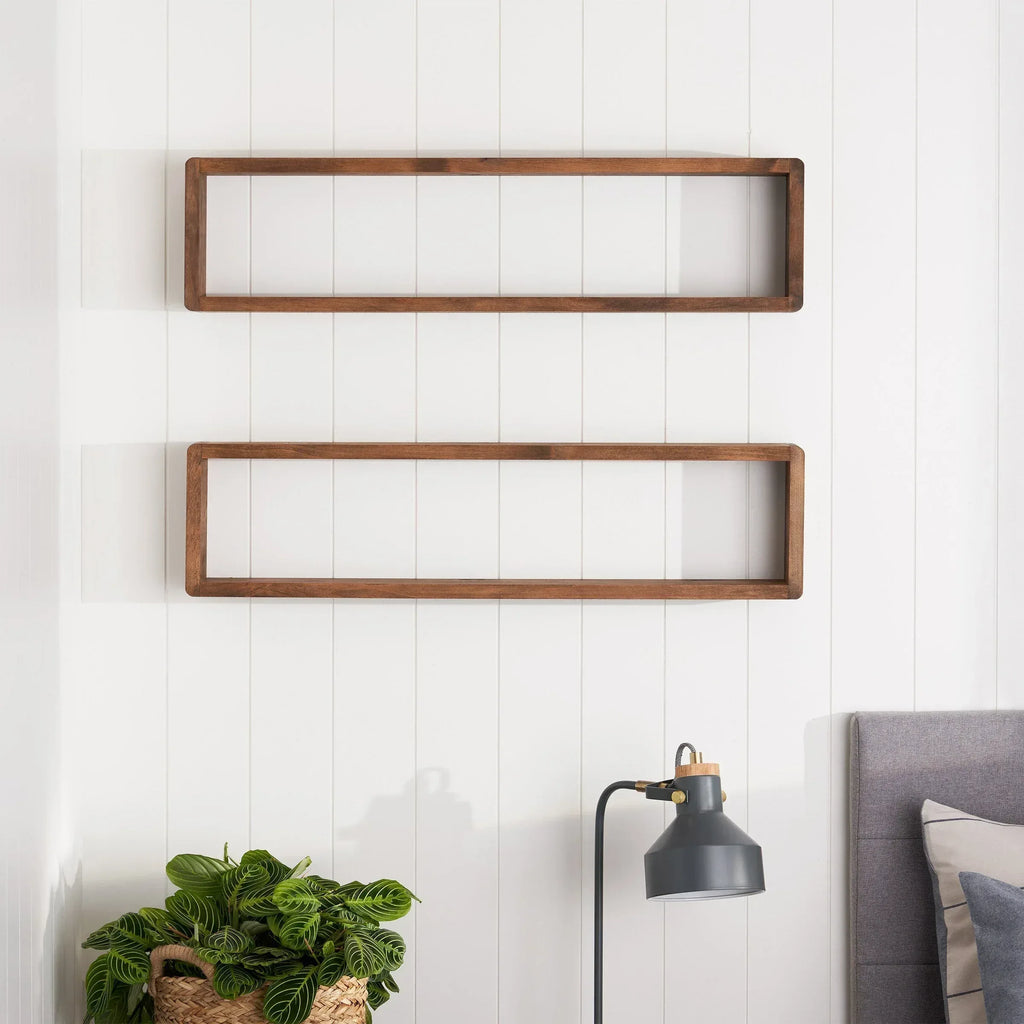 TRINITY Stackable Floating Box Shelf, 2-pack– Brands For Less USA