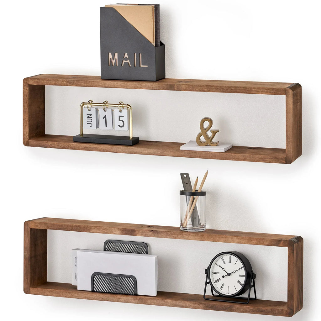 TRINITY Stackable Floating Box Shelf, 2-pack– Brands For Less USA