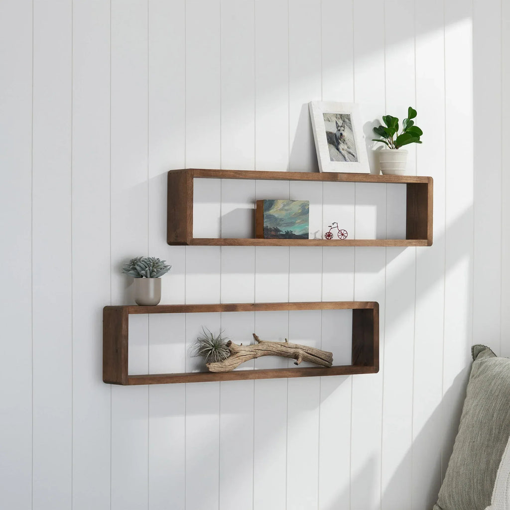 TRINITY Stackable Floating Box Shelf, 2-pack– Brands For Less USA