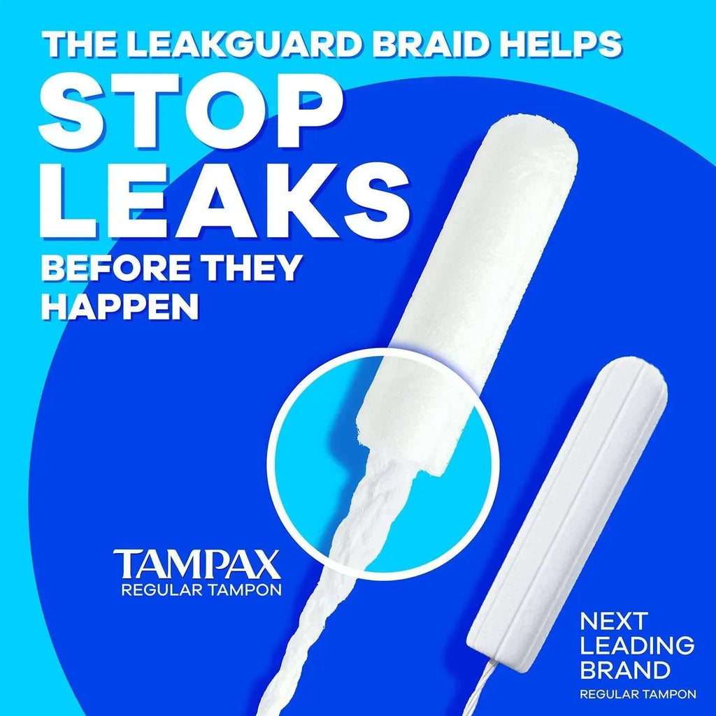 Tampax Pearl Tampons Trio Pack, Unscented, 86 ct.– Brands For Less USA