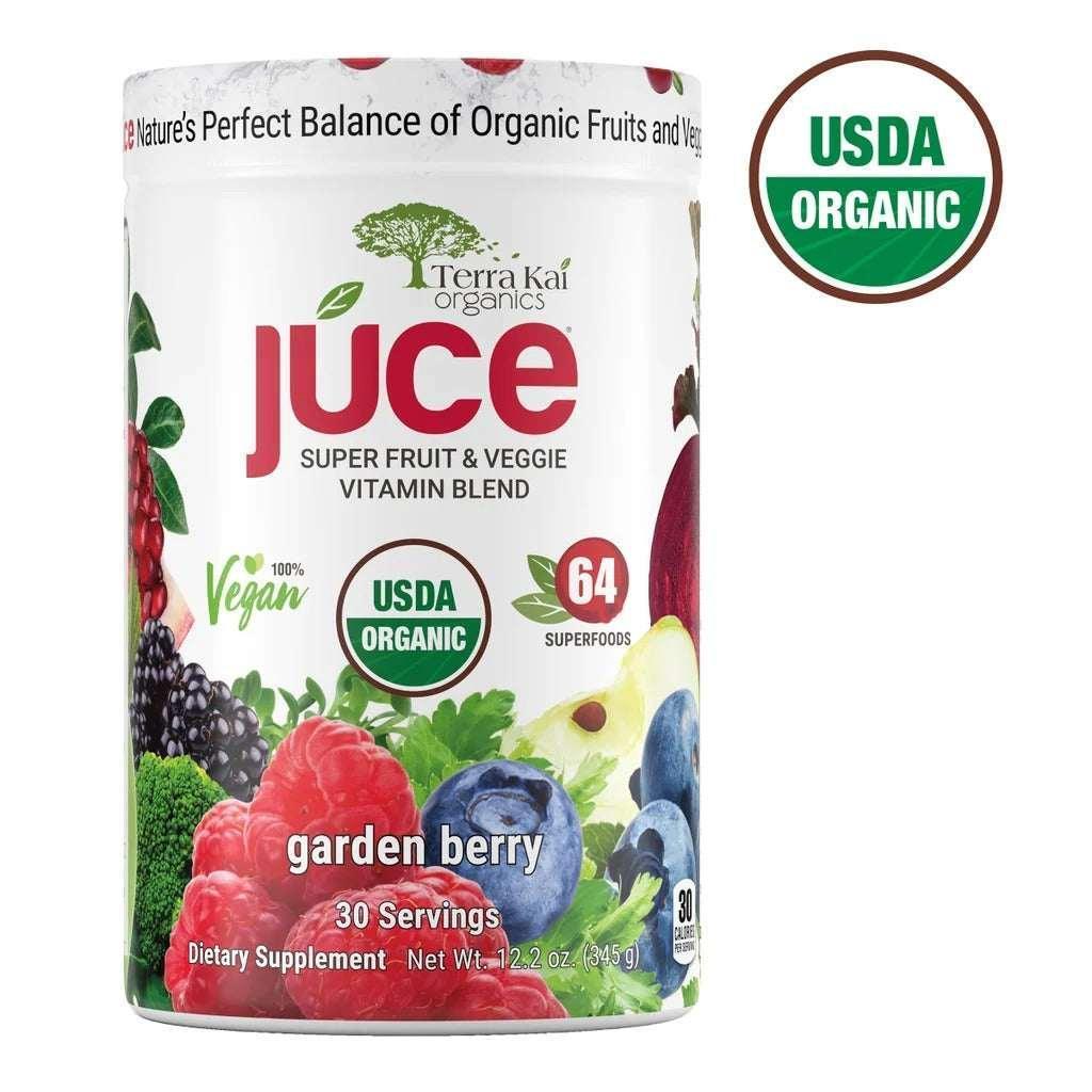 Terra Kai USDA Organic Juce Super Fruit & Veggie Powder, 12.2 Ounces ...