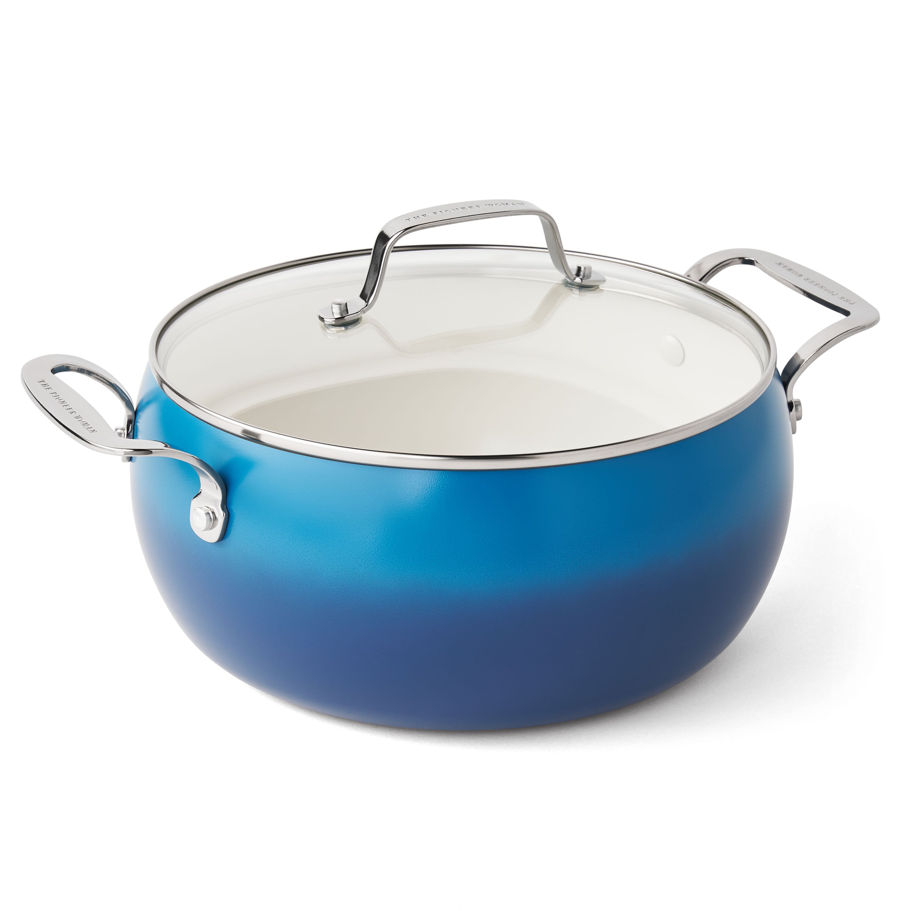 The Pioneer Woman Harlow 7.5 qt Ceramic Non-Stick Stock Pot with Lid ...
