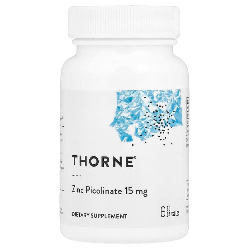 Thorne, Zinc Picolinate, 15 mg, 60 Capsules– Brands For Less USA