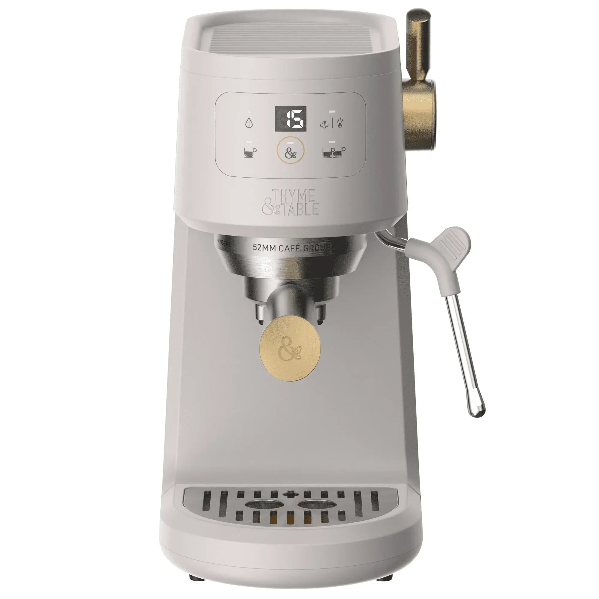 Thyme & Table Barista Mini Espresso Machine with 15-Bar Pressure and S ...