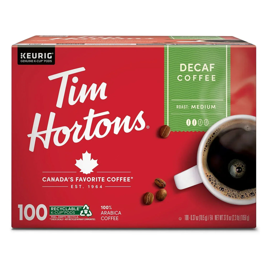 Tim Hortons Decaf Original Blend Medium Roast Coffee Pods, 100 ct ...