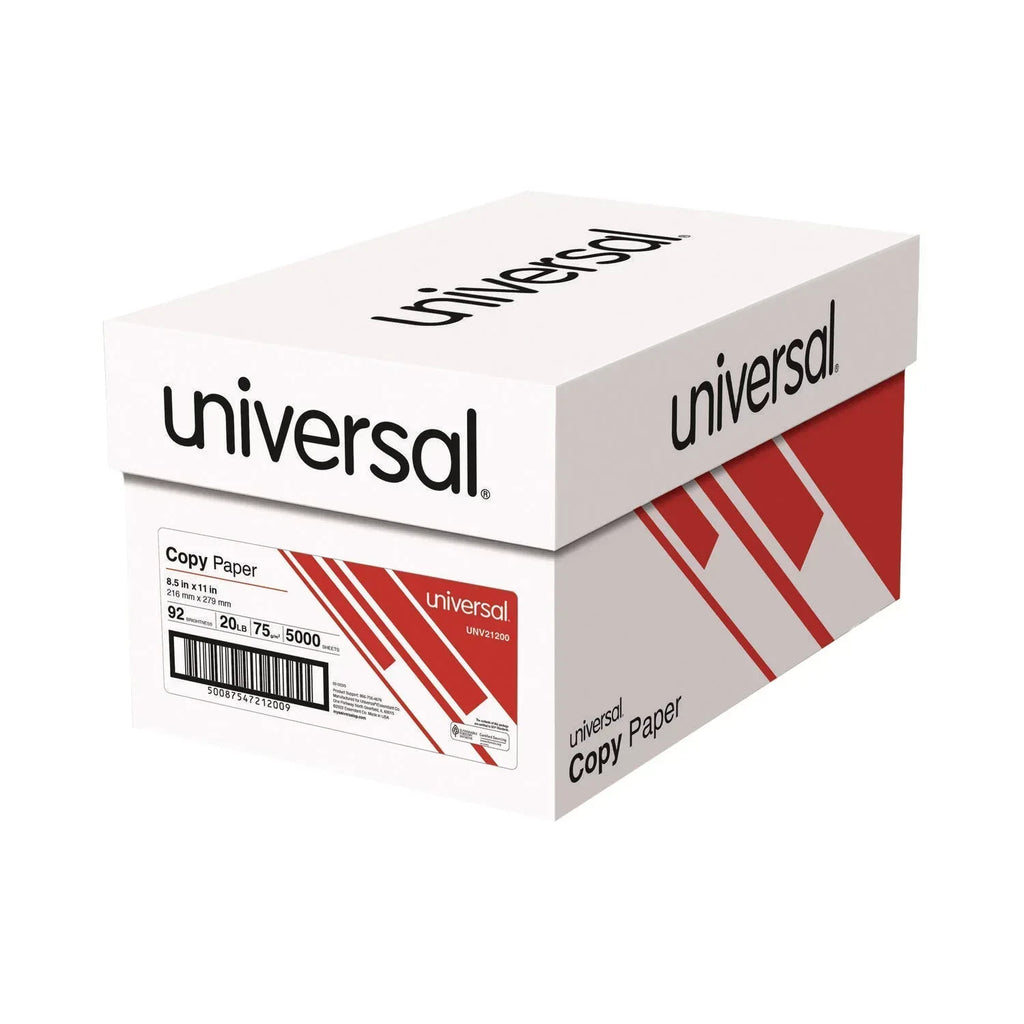 Universal Copy Paper, 8.5"x11" Letter, White, 20lb, 92 Bright– Brands ...