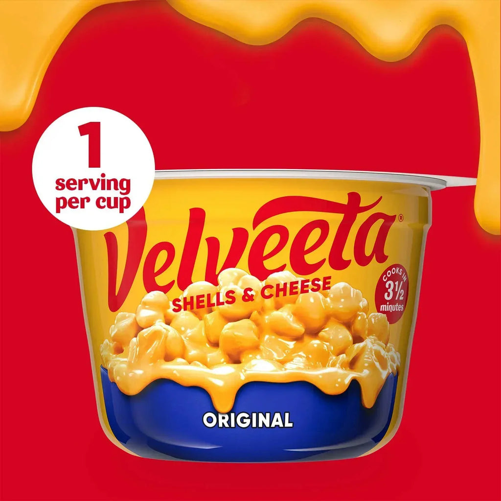 Velveeta Shells and Cheese Original Microwavable Sauce Cups, 2.39 oz ...