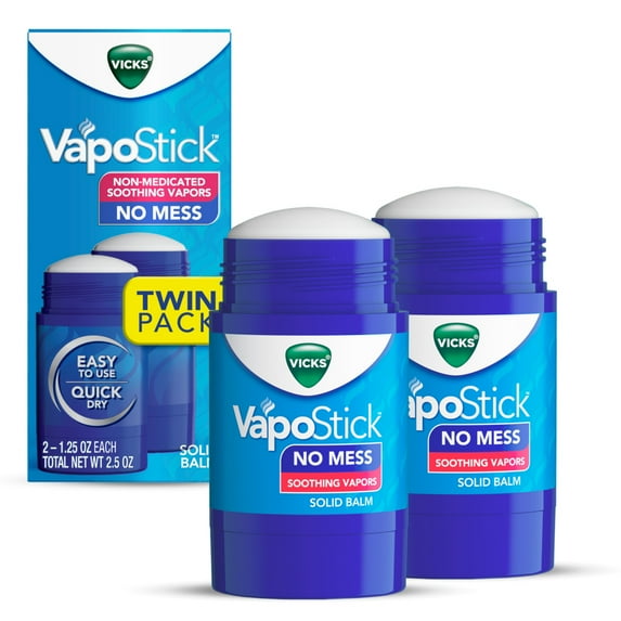 Vicks Vapo Stick Non-Medicated Balm with Menthol Scent, Vapor Rub, 1.2 ...