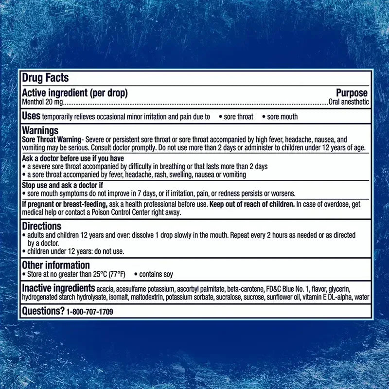 Vicks VapoCool Severe Menthol Sore Throat Lozenges, Max Strength, 200 ...