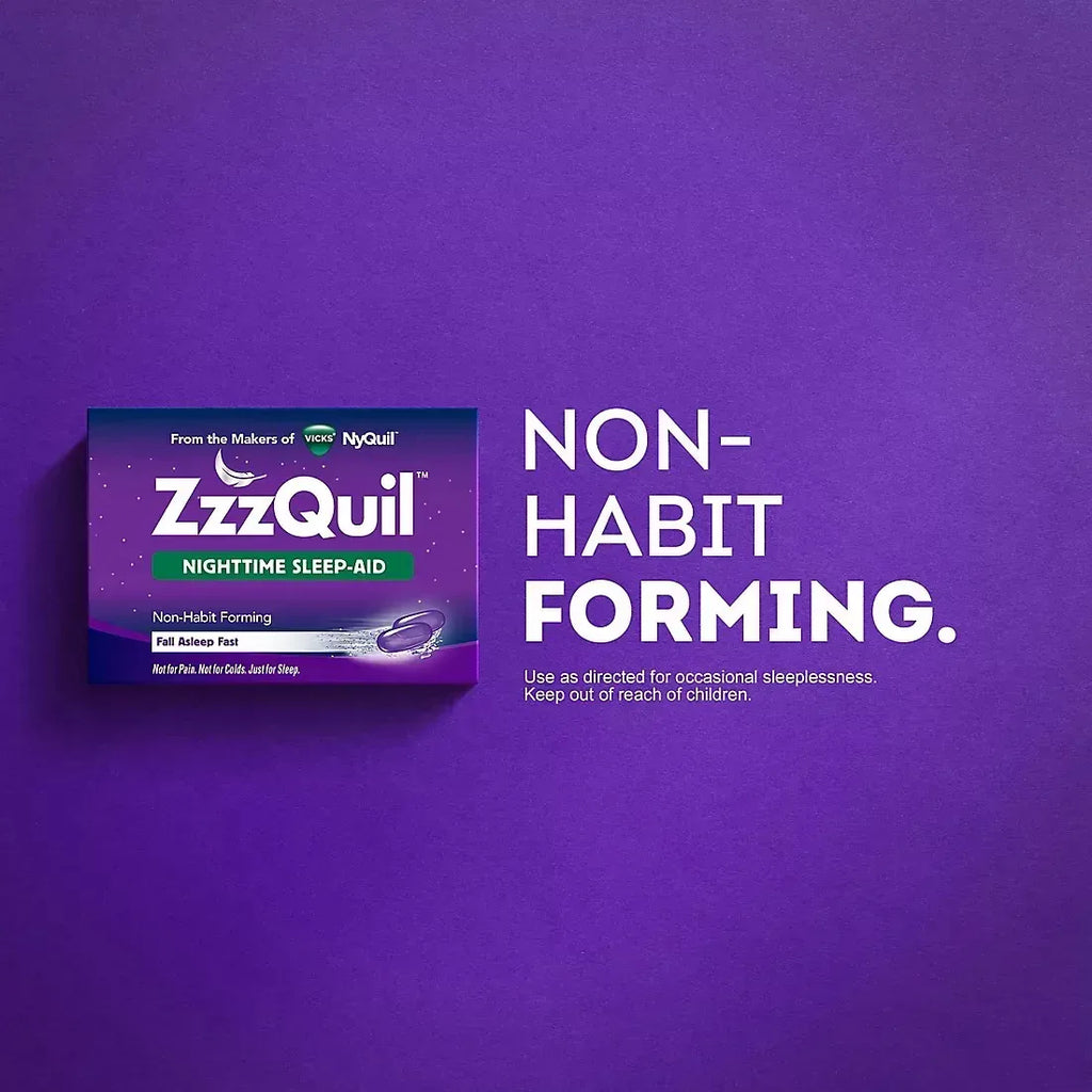 Vicks ZzzQuil Nighttime Sleep Aid LiquiCaps, 96 Count– Brands For Less USA