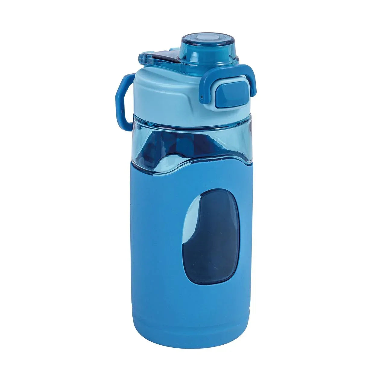 Your Zone 16 Fluid Ounces Water Bottle, Blue, Tritan, Silicone Sleeve ...