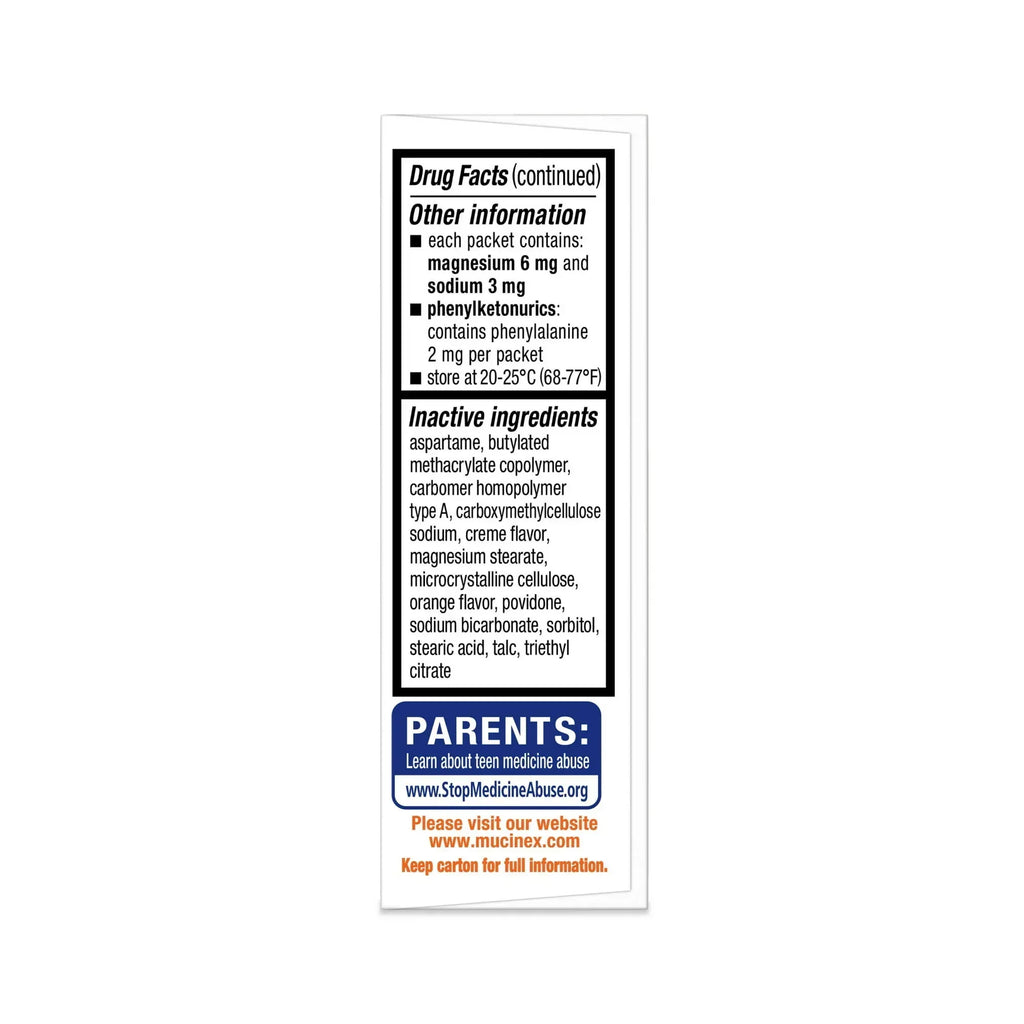 Mucinex Children’s Cough Medicine & Expectorant Mini-Melts, Orange Crè ...