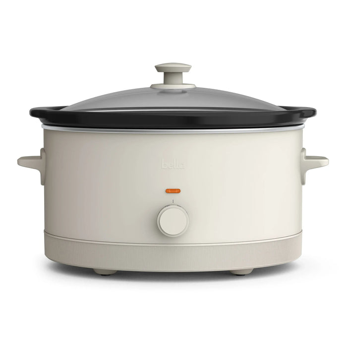 bella 6 Qt Manual Slow Cooker with 3 Temperature Settings, Ceramic Non ...