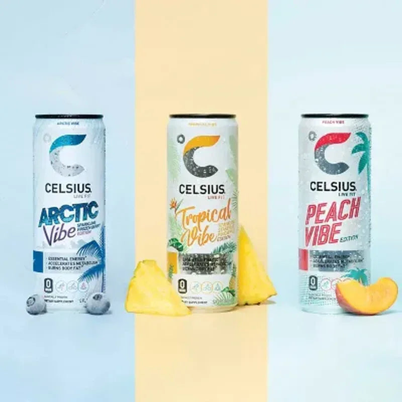 Celsius Essential Energy Sparkling Vibe Variety Pack 12 Fl. Oz., 18 Pk ...