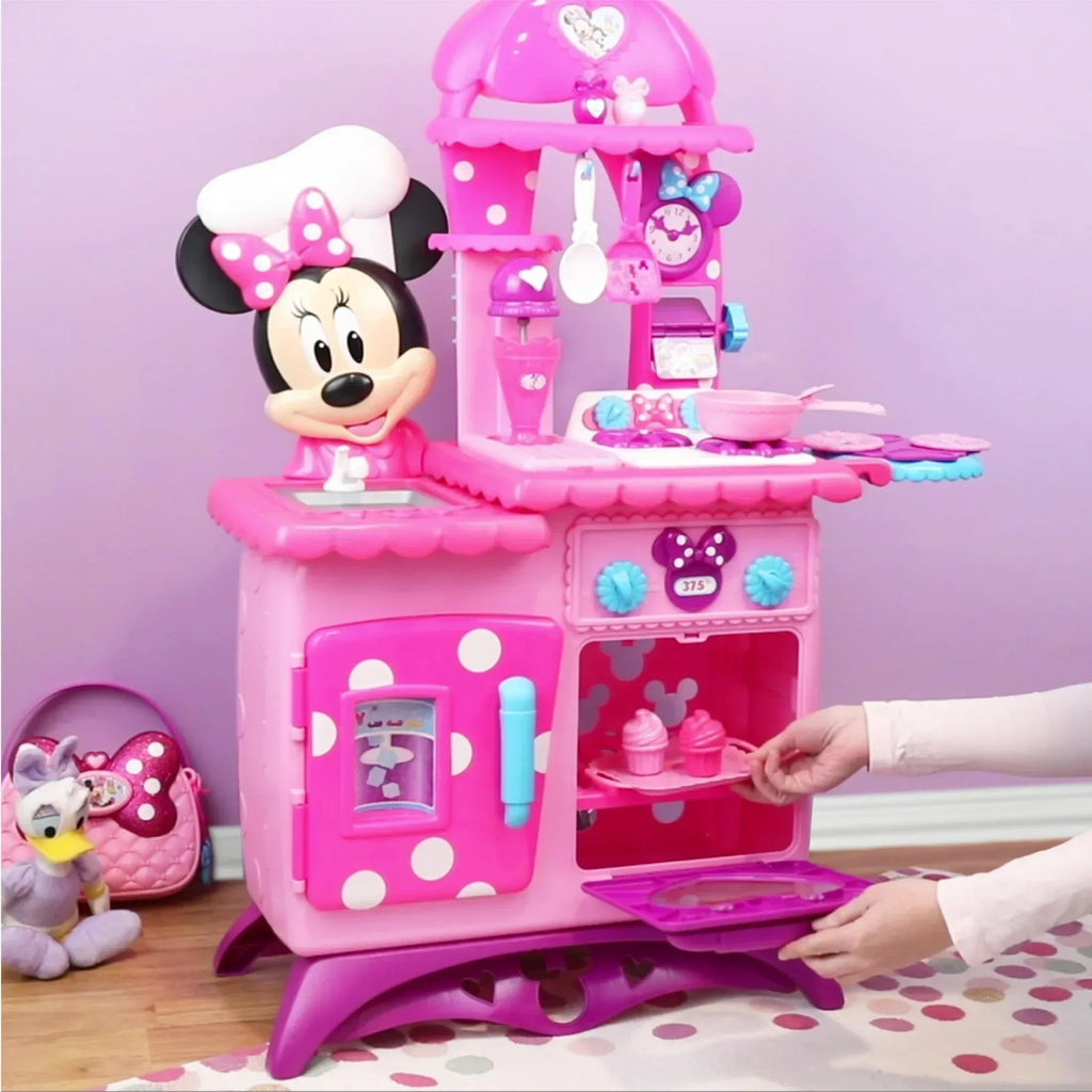 Disney Junior Minnie Mouse Flipping Fun Pretend Play Kitchen Set, Play ...