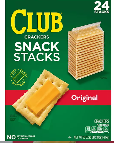 Club Crackers, Snack Stacks, 2.08 oz., 24 pk.– Brands For Less USA
