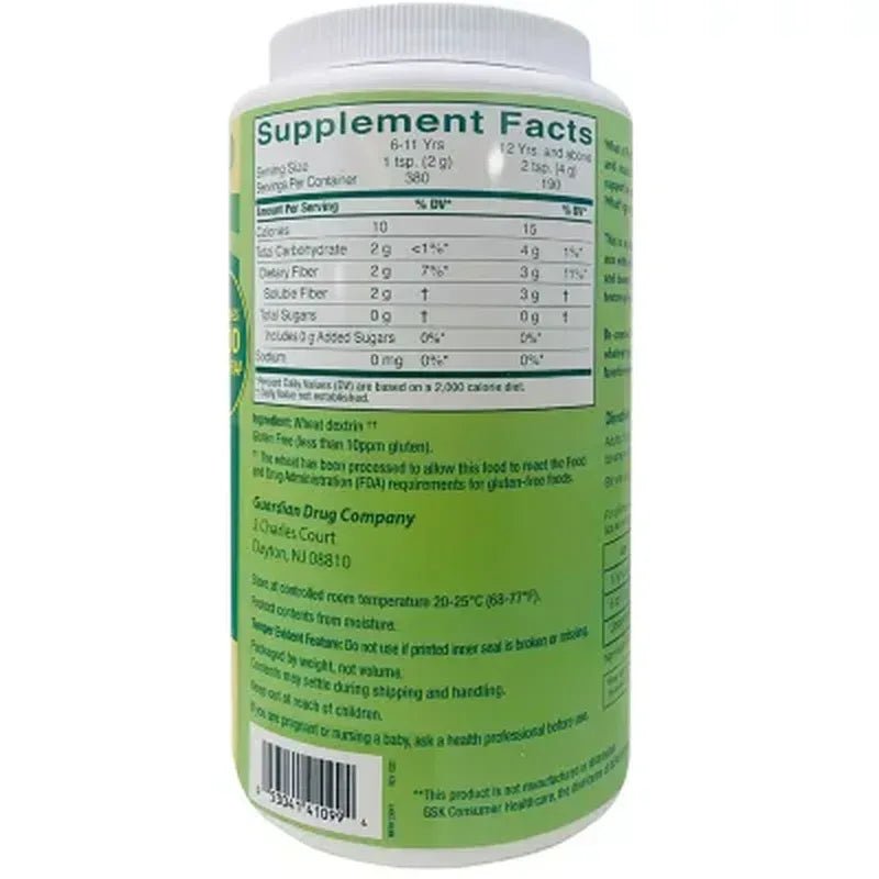 Guardian Prebiotic Fiber Supplement Powder - 190 Servings– Brands For ...