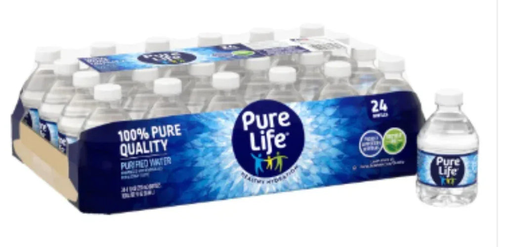 Pure Life Purified Water, 8 fl oz, 24-count– Brands For Less USA