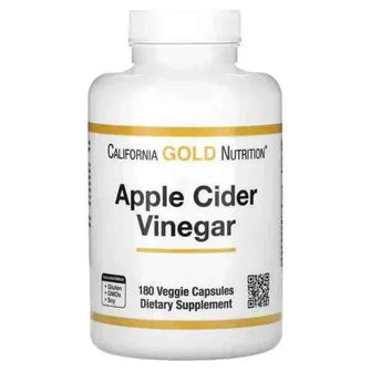 California Gold Nutrition, Apple Cider Vinegar, 180 Veggie Capsules (4 ...