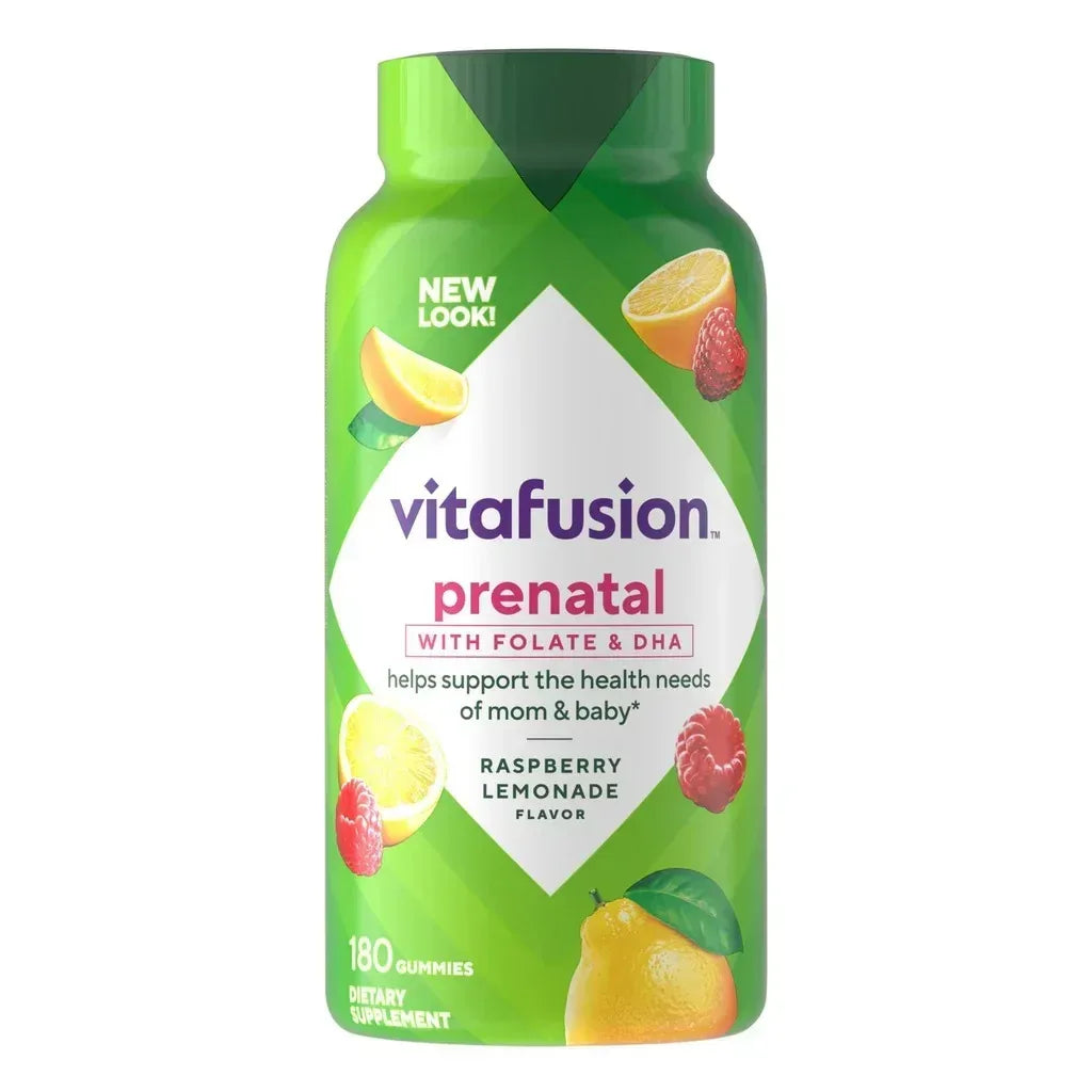 vitafusion Prenatal Multivitamin Gummy with Folate & DHA, 180 Gummies ...